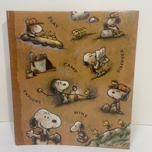 Peanuts | Office | Snoopypeanutsschulz Camphike Hardback Photoscrapbook ...
